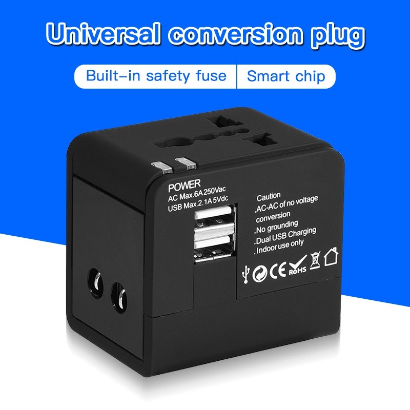 Universal Compact Travel Adapter /Universal Conversion Plug with USB PD ...