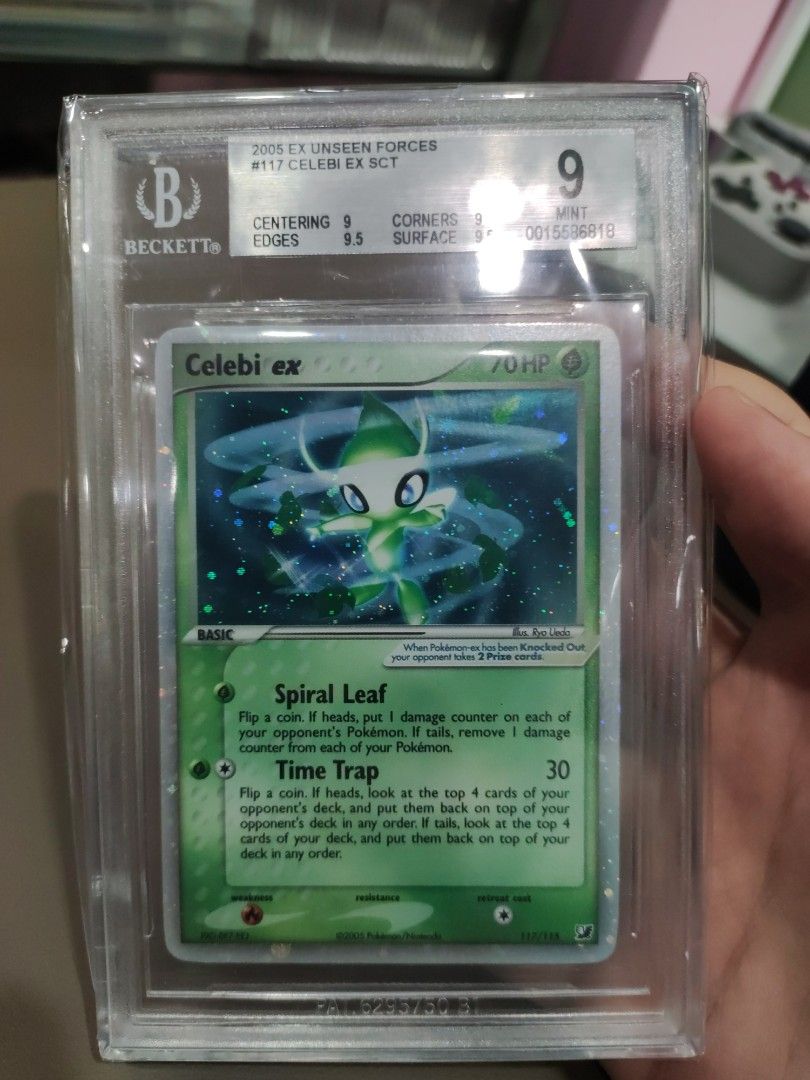 Unseen forces Celebi ex Holo BGS 9, Hobbies & Toys, Memorabilia ...