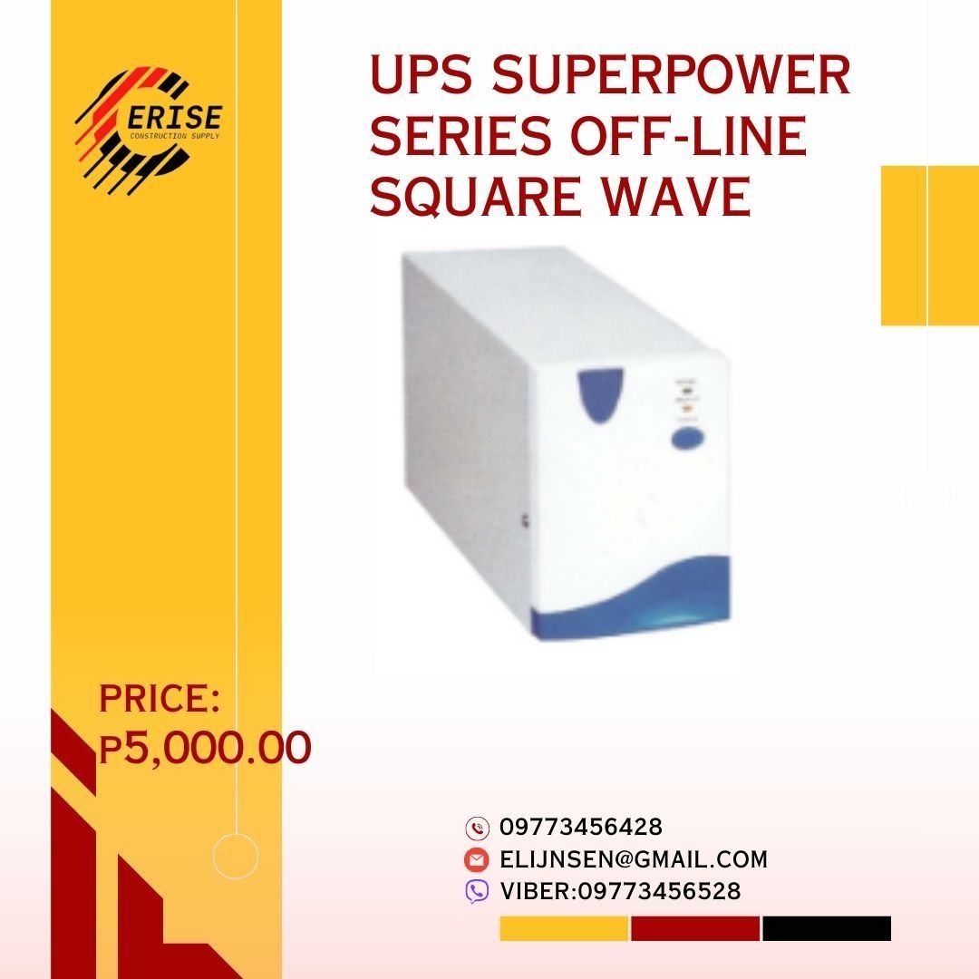 UPS SUPERPOWER SERIES OFF-LINE SQUARE WAVE, Commercial & Industrial ...