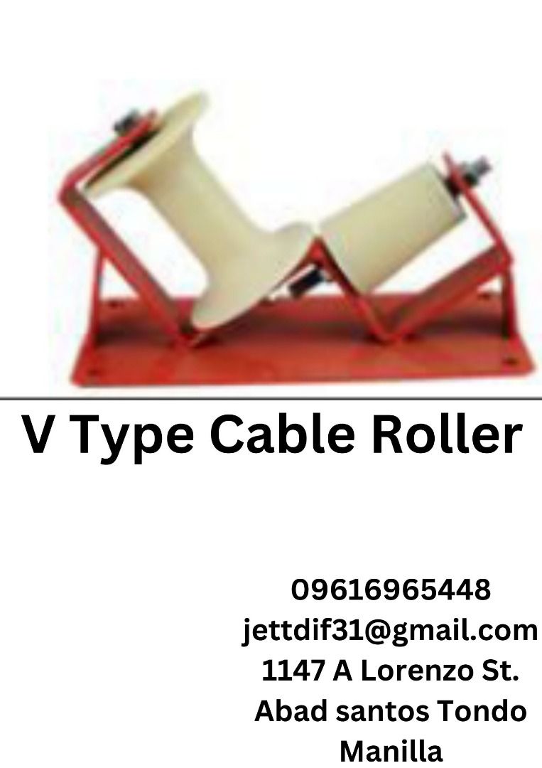 V Type Cable Roller, Commercial & Industrial, Construction & Building ...
