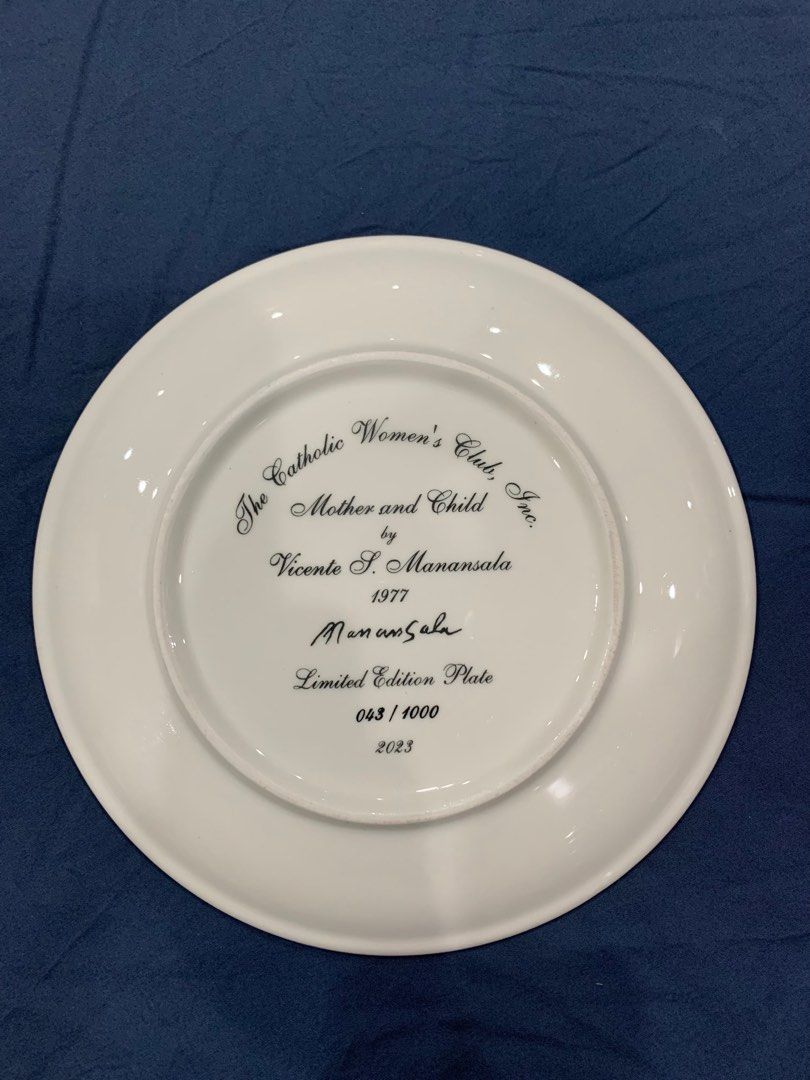 Vicente Manansala Art Plate " Mother and Child" on Carousell