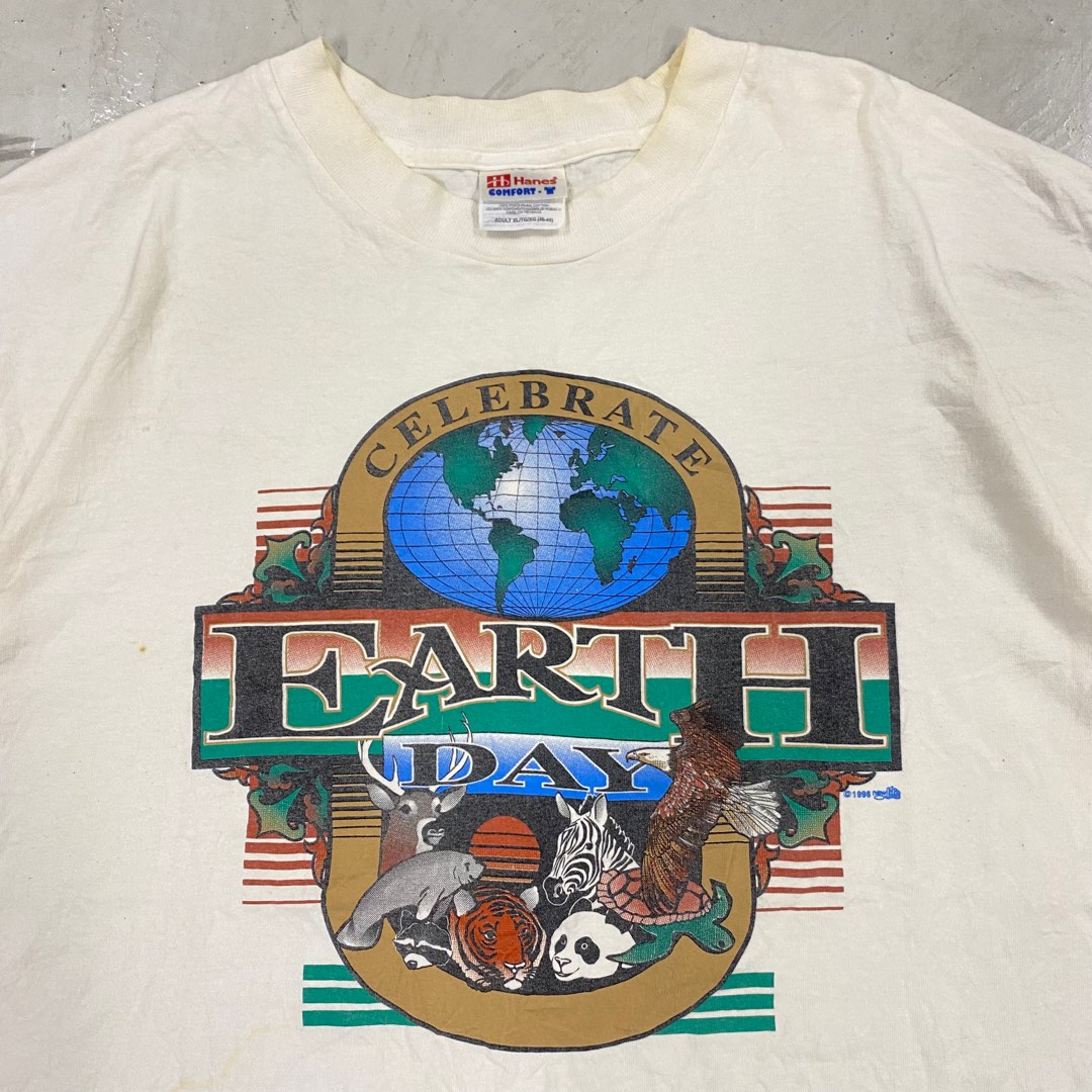 vintage 90s earth day, Men's Fashion, Tops & Sets, Tshirts & Polo ...
