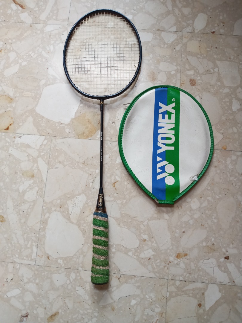Vintage Authentic Yonex Blaken Stainless Shaft Badminton Racket, Sports Equipment, Sports ...