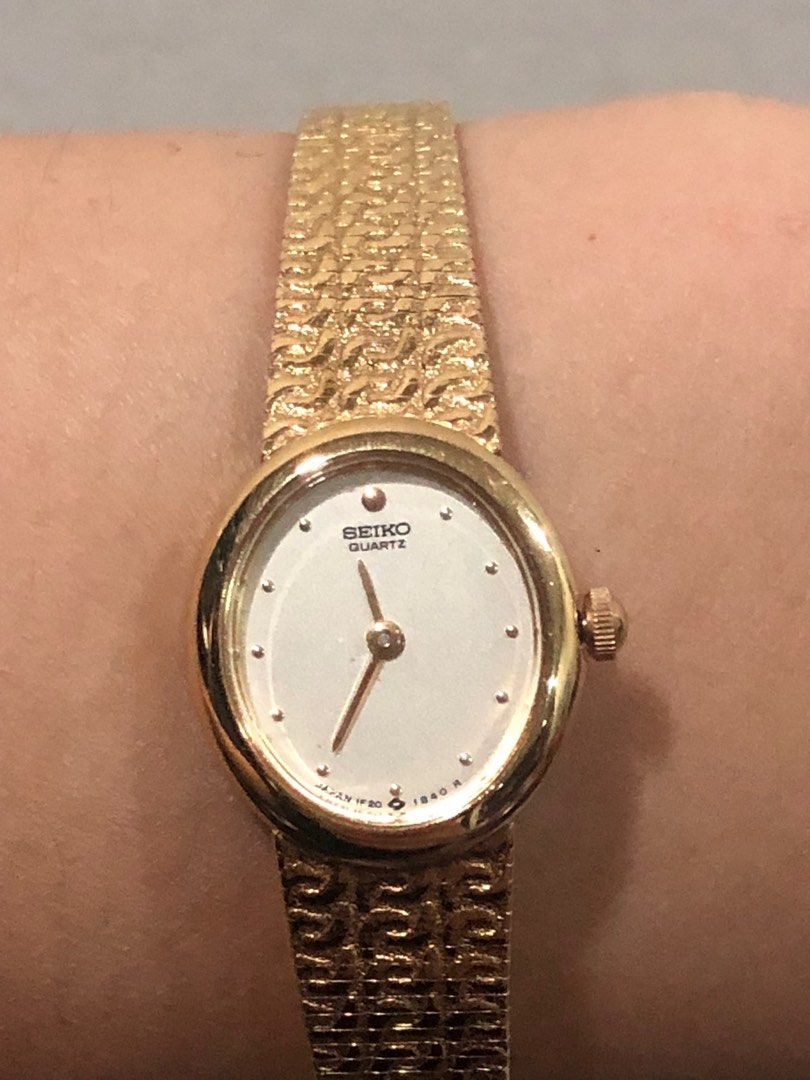 Vintage Seiko ladies gold watch, Women's Fashion, Watches & Accessories, Watches on Carousell