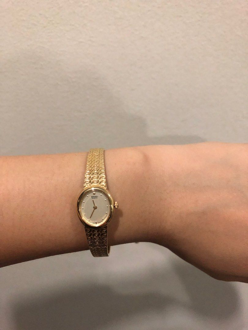 Vintage Seiko ladies gold watch, Women's Fashion, Watches & Accessories, Watches on Carousell