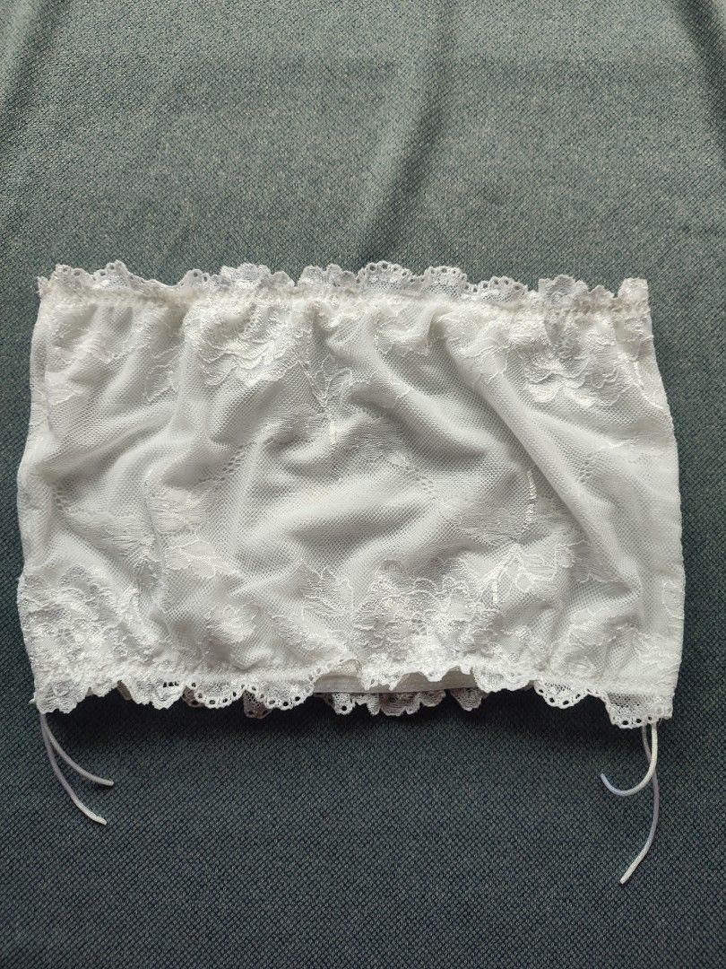 wacoal white lace tube top, Women's Fashion, Tops, Others Tops on Carousell