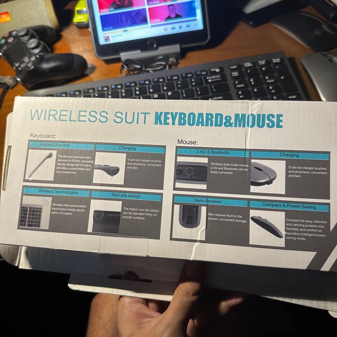 Wireless Suit Keyboard & Mouse on Carousell