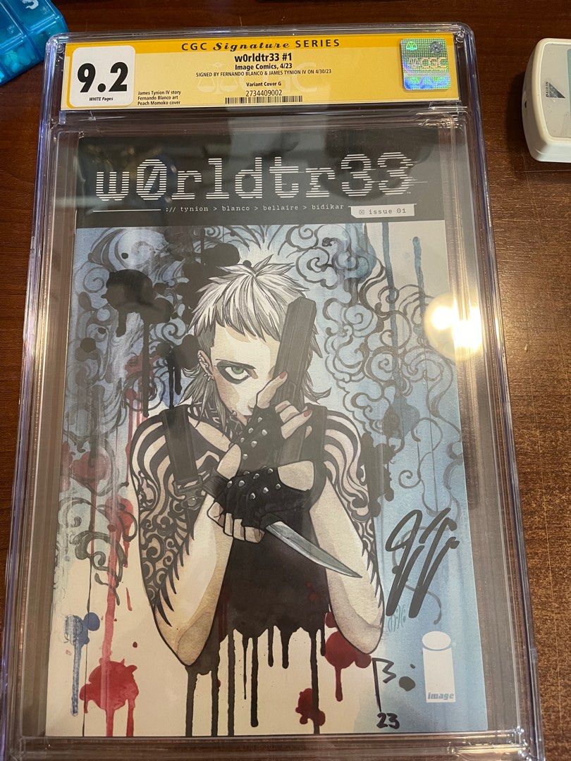 WorldTr33 Issue 1 (1:75) Peach Momoko CGC, Hobbies & Toys, Books ...