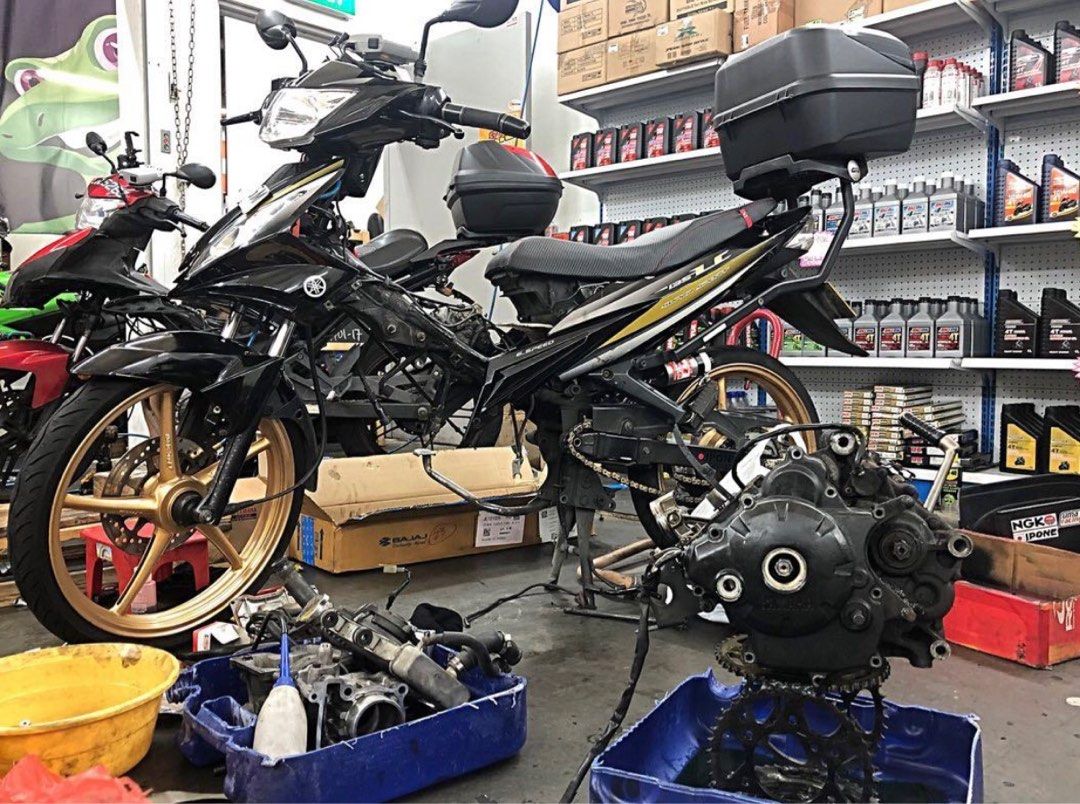 Yamaha Spark LC135 Jupiter X1R Overhaul, Upspec & Servicing ...