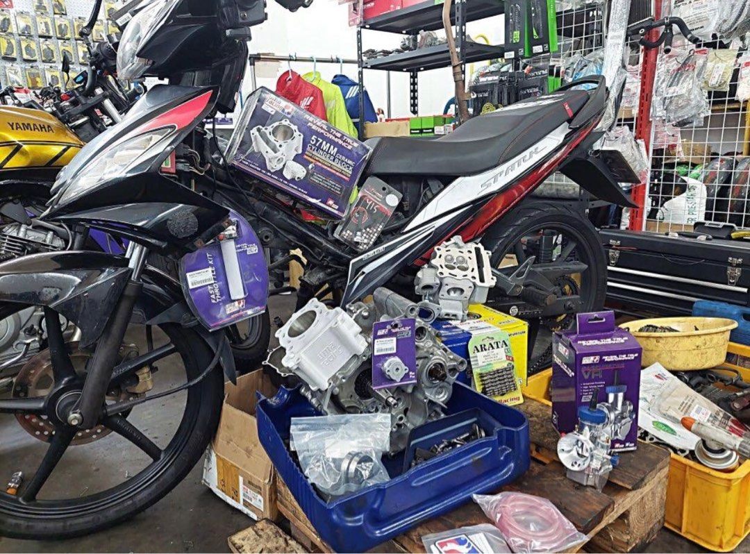 Yamaha Spark LC135 Jupiter X1R Overhaul, Upspec & Servicing ...