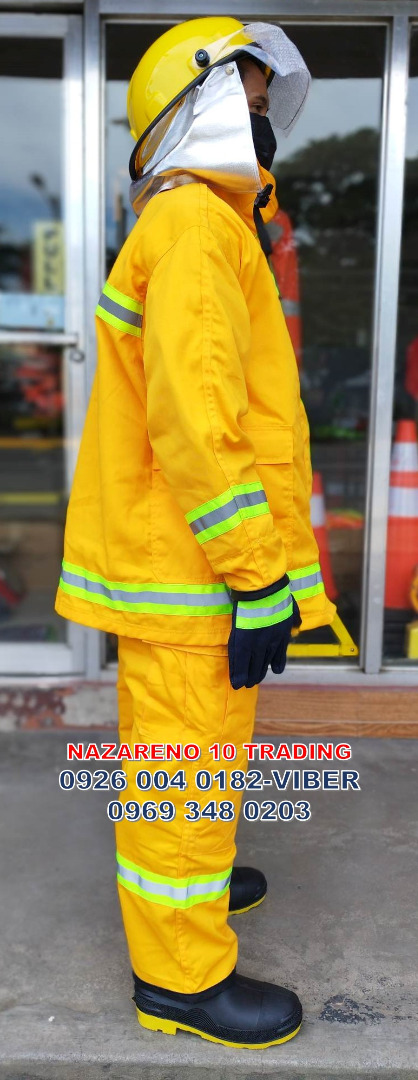 yellow fire man suit set, Commercial & Industrial, Industrial Equipment ...