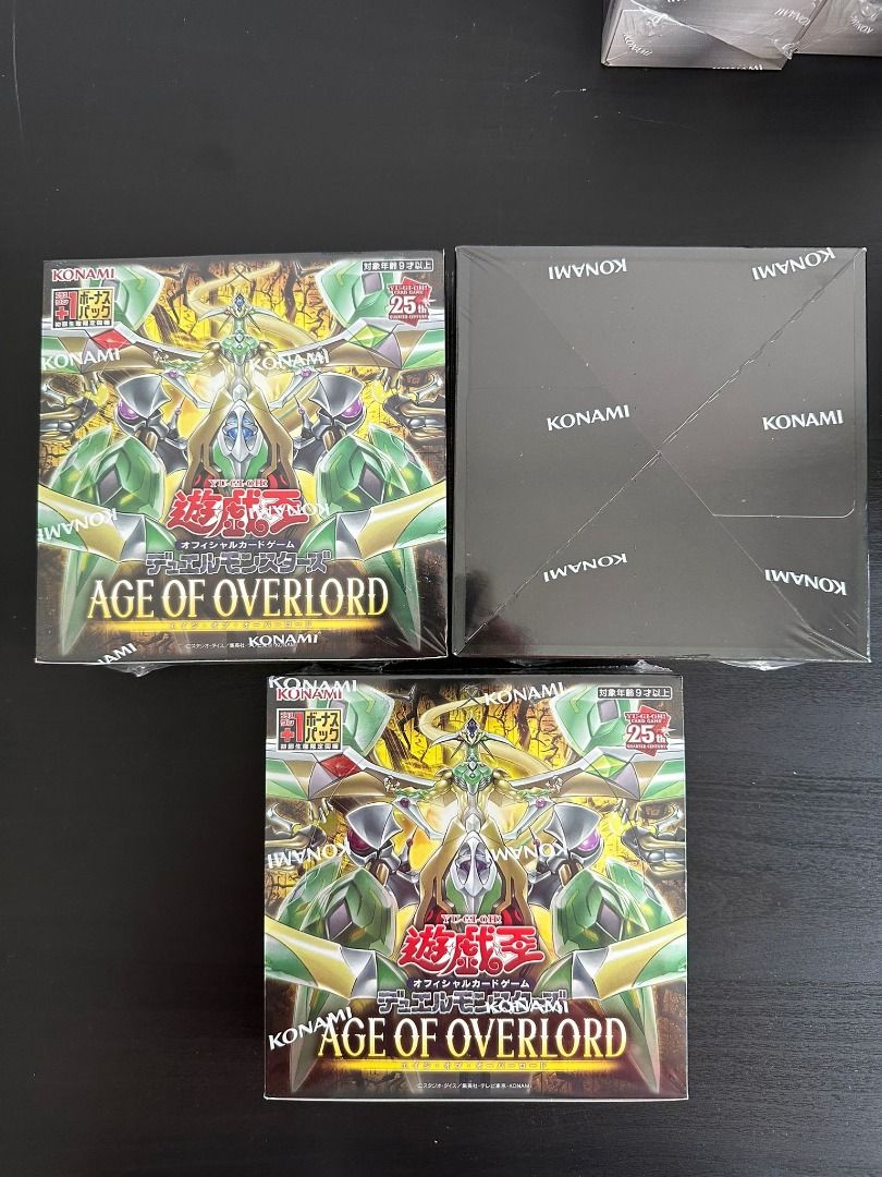 Yugioh OCG (Japanese) Age of Overlord Booster Box x3 - $70, Hobbies & Toys, Toys & Games on ...