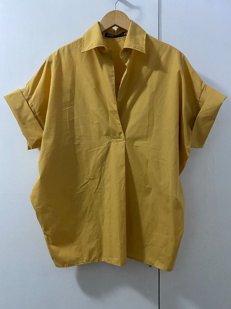 ZARA Mustard Color Top | on Carousell