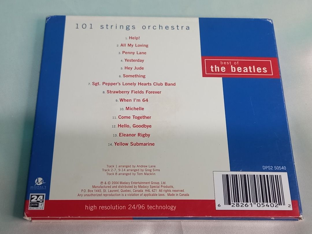 101 Strings Orchestra Best Of The Beatles Cd Hobbies And Toys Music