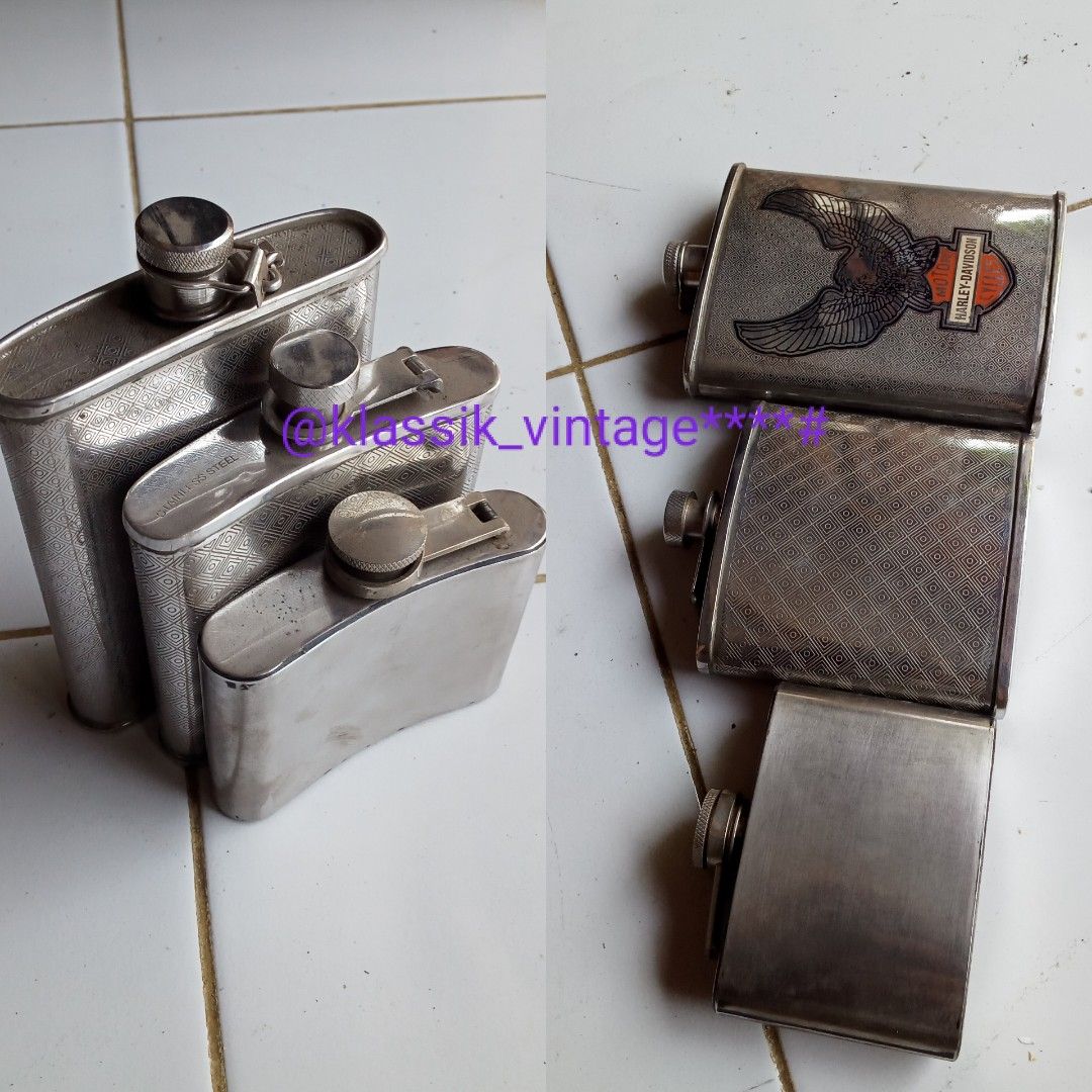 3 botol jadoel bahan stainlis, Antik, Lainnya di Carousell
