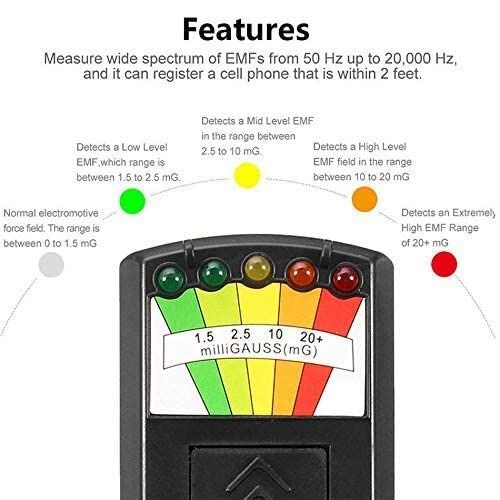 實體店鋪 5 LED Nuclear EMF Meter Magnetic Field Detector Ghost Hunting ...