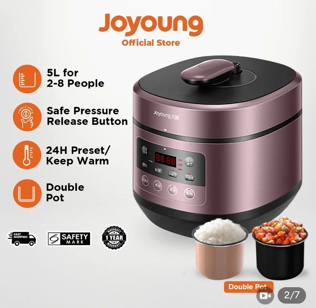 5L joyoung pressure cooker, TV & Home Appliances, Kitchen Appliances, Cookers on Carousell