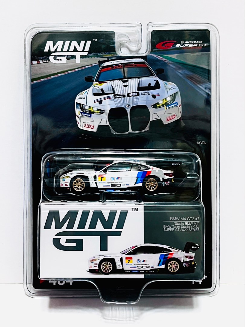 全新 未開封 MiniGT No. 484 Scale 1:64 1/64 比例 Mini GT 合金 車仔 寶馬 BMW M4 GT3 #7 ...