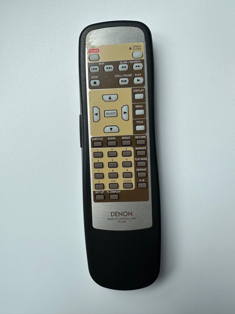原裝 Denon Remote Control Unit RC-540 (For Denon DVD-5000 Player), 音響器材 ...