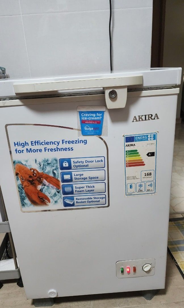 Akira Chest freezer 100 litres, TV & Home Appliances, Kitchen ...