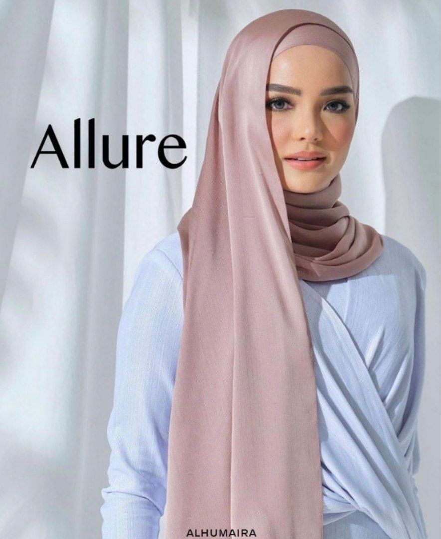 Alhumaira Allure Shawl, Women's Fashion, Muslimah Fashion, Hijabs on Carousell