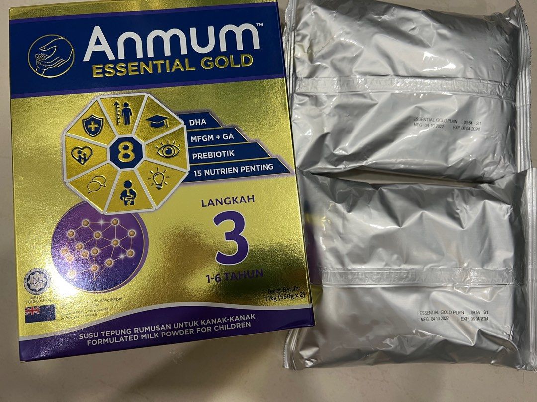 Anmum Essential Gold Step 3 1.1kg - expired 6/4/2024, Babies & Kids ...