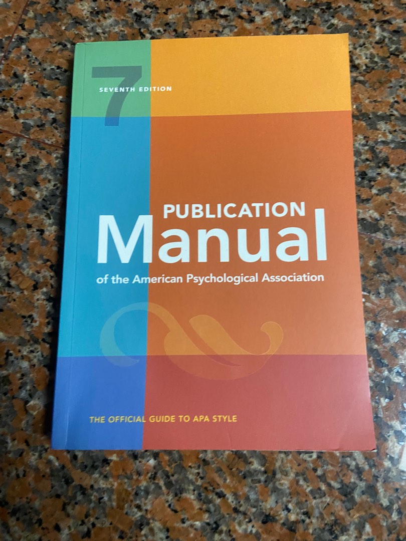 APA 7th Edition, Hobbies & Toys, Books & Magazines, Textbooks on Carousell