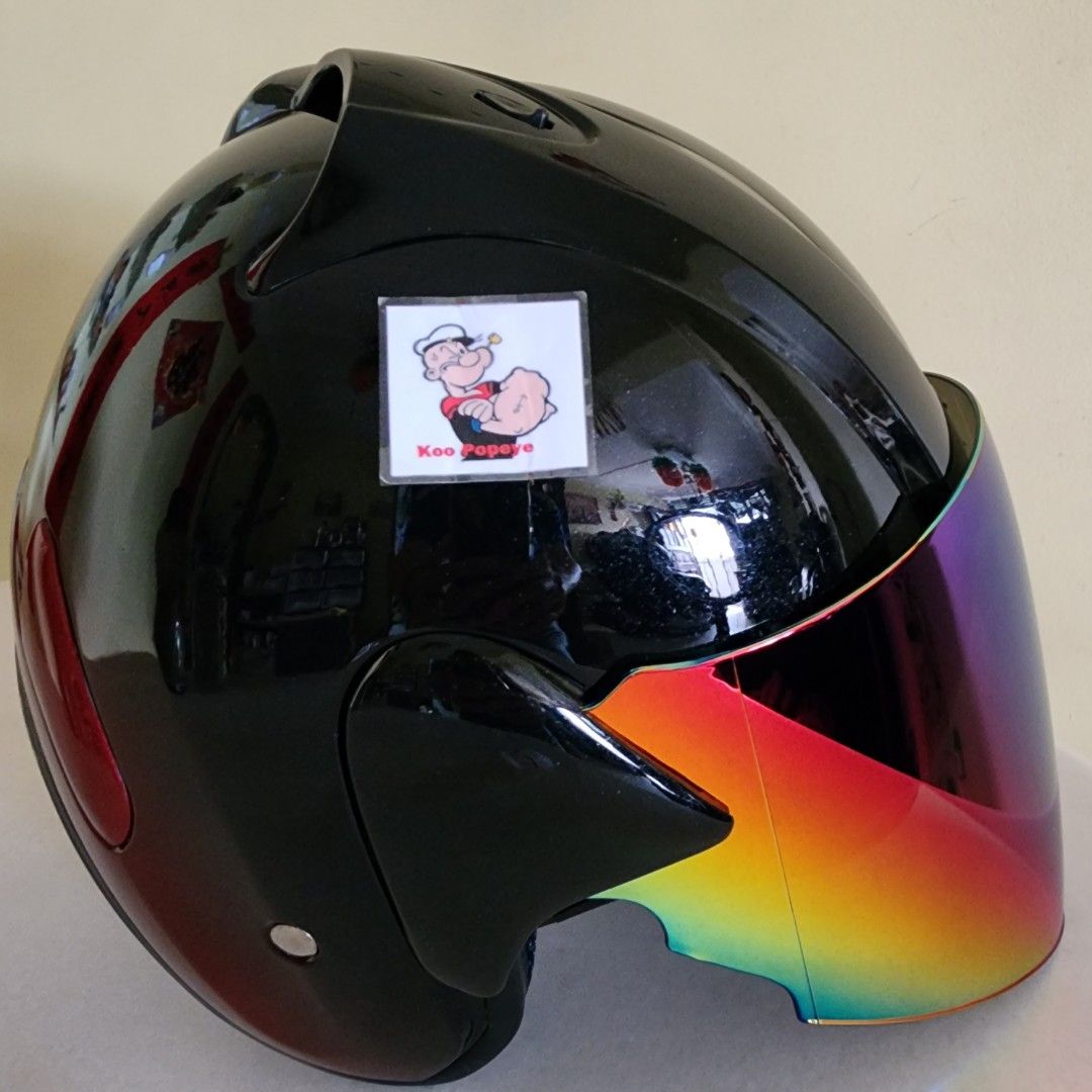 ARC RITZ HELMET 2 TONE MAROON COLOR, Motorcycles, Motorcycle ...