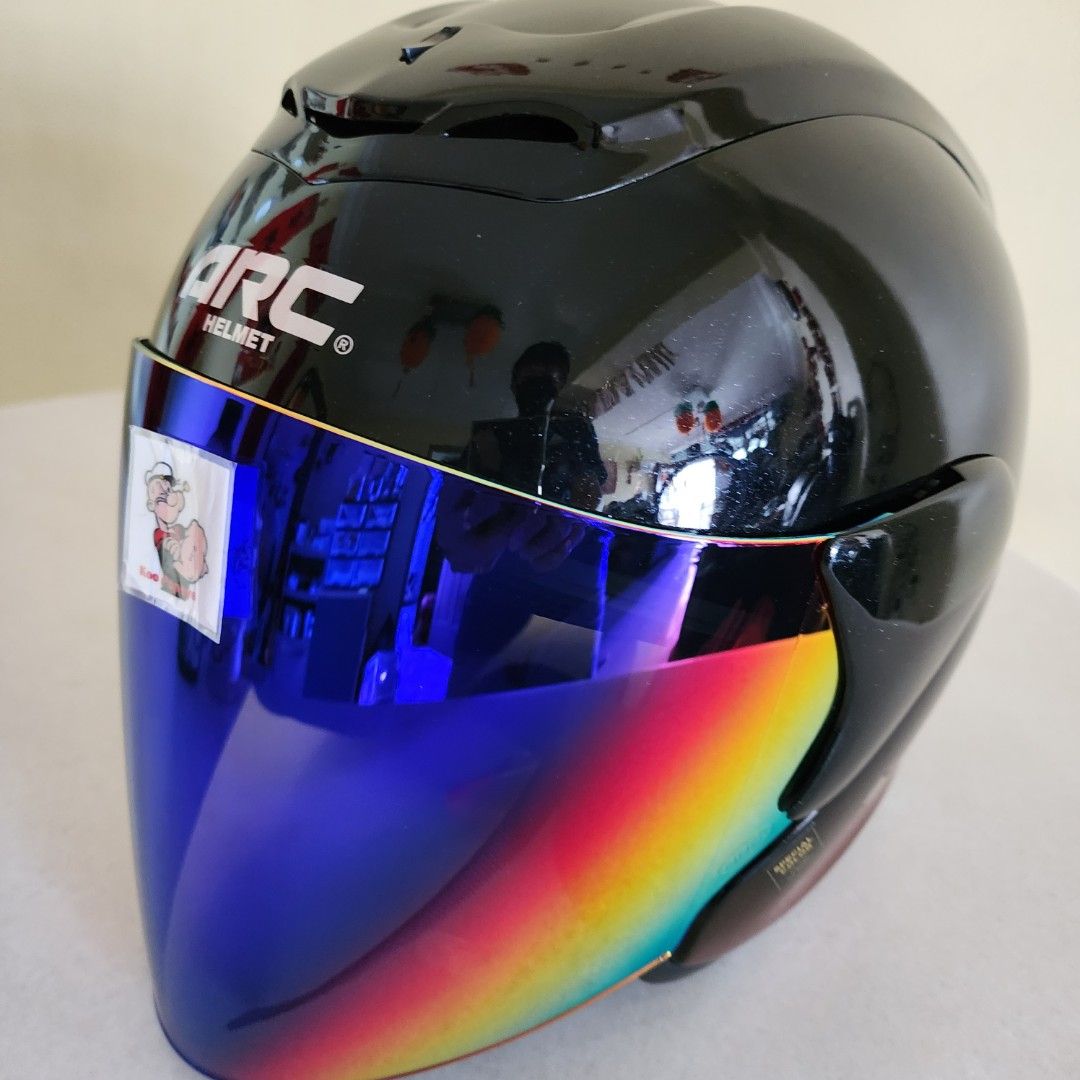 ARC RITZ HELMET 2 TONE MAROON COLOR, Motorcycles, Motorcycle ...