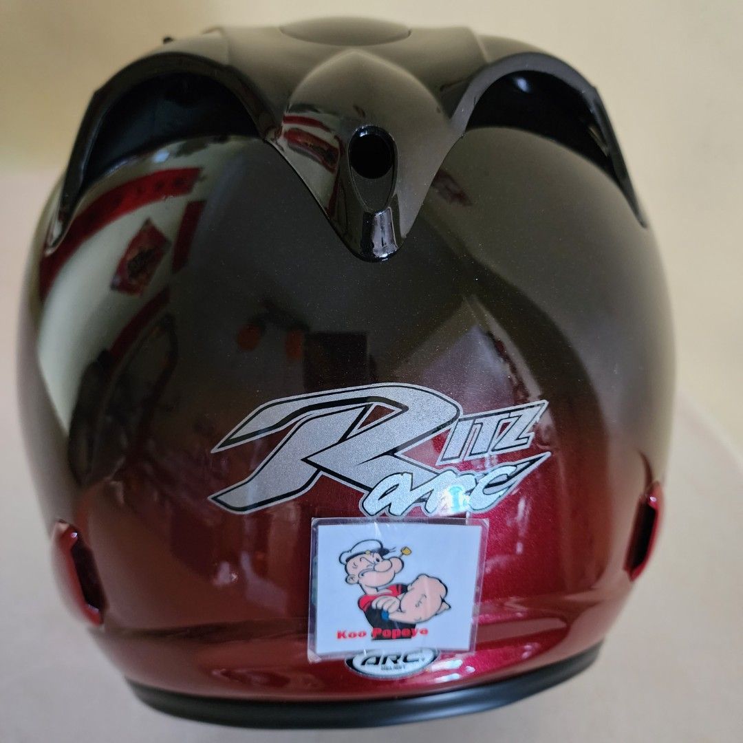 ARC RITZ HELMET 2 TONE MAROON COLOR, Motorcycles, Motorcycle ...