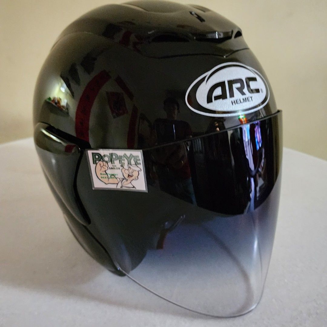 ARC RITZ HELMET BLACK COLOR, Motorcycles, Motorcycle Accessories on ...