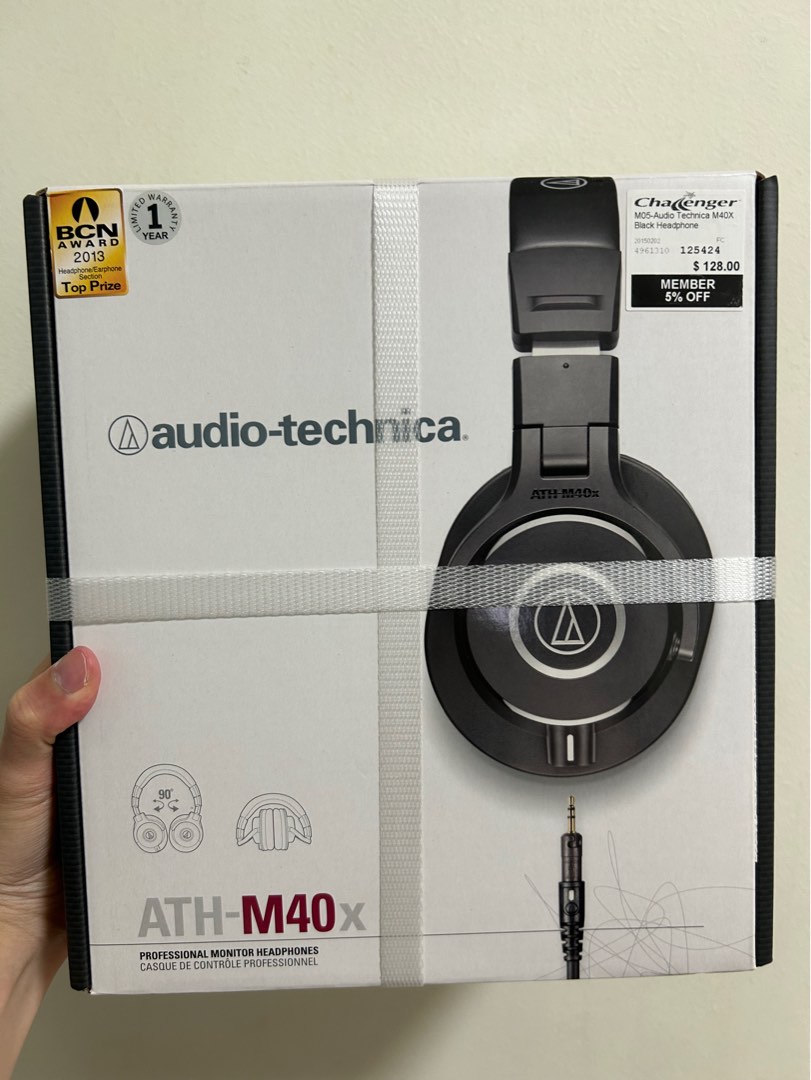 Audio Technica ATH M40x, Audio, Headphones & Headsets on Carousell