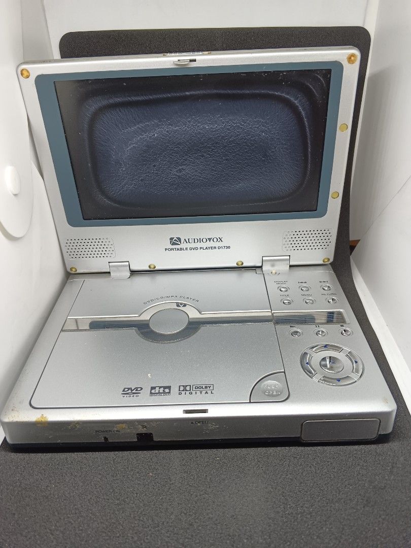 Audiovox Portable DVD Player, model D1730.. as is. wysiwyg. untested ...