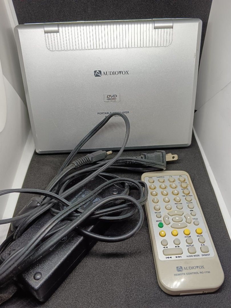 Audiovox Portable DVD Player, model D1730.. as is. wysiwyg. untested ...