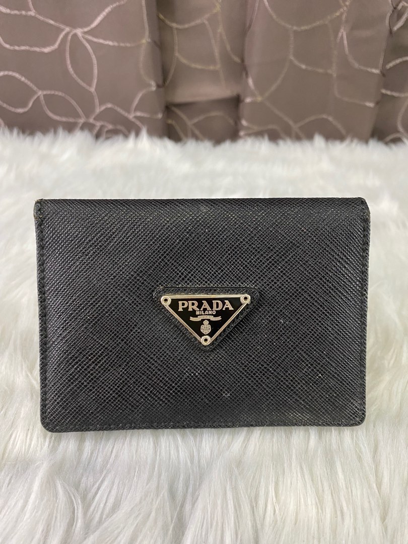 AUTHENTIC PRADA CARD HOLDER, Luxury, Bags & Wallets on Carousell