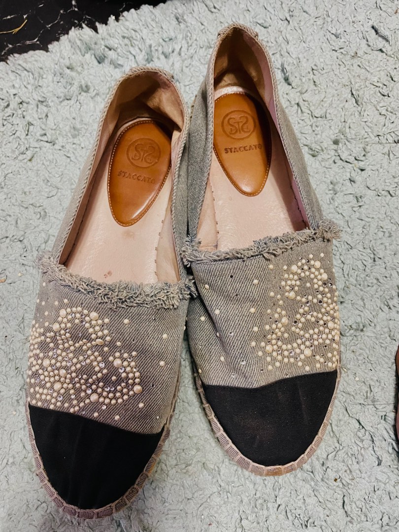 Authentic staccato denim espadrilles, Women's Fashion, Footwear ...