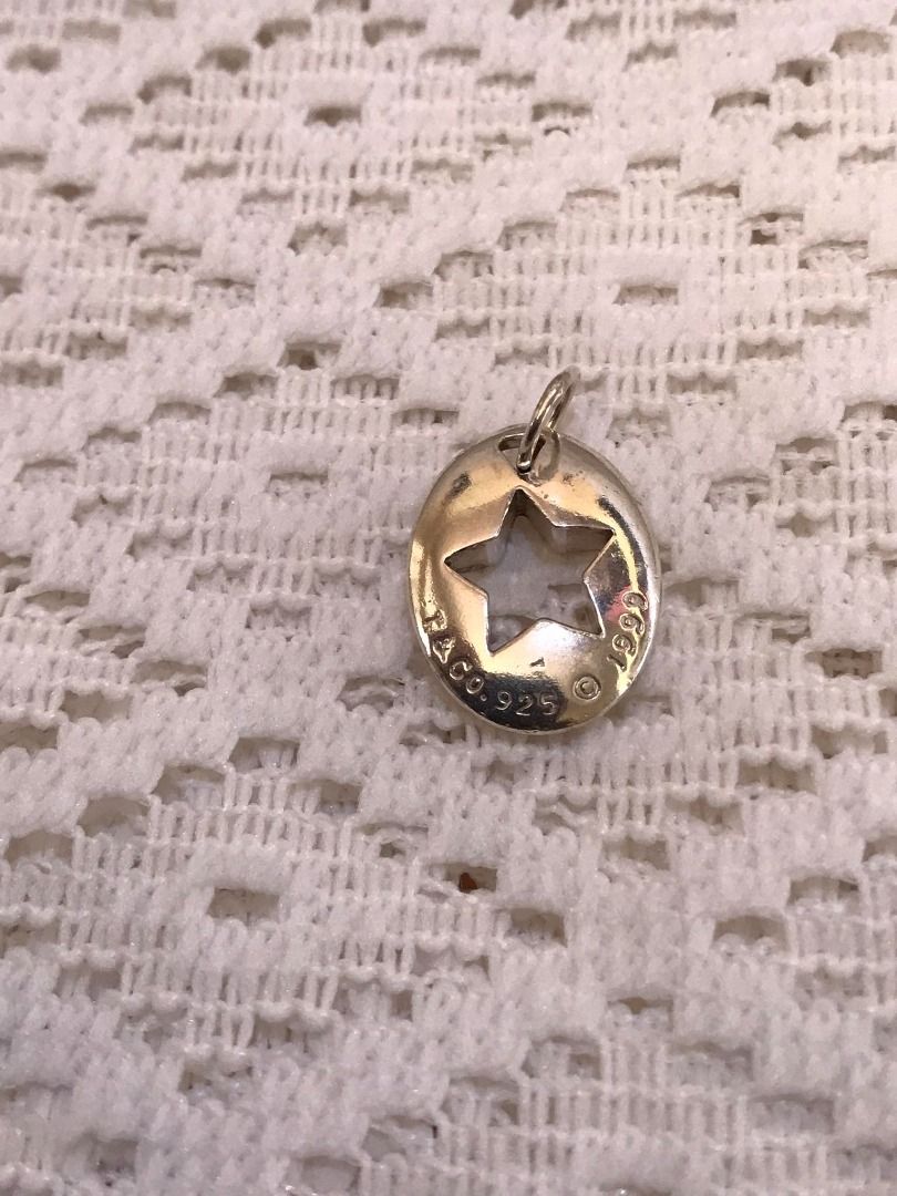 Authentic Tiffany & Co Pendant Stencil Star Silver Pendant, Women's ...
