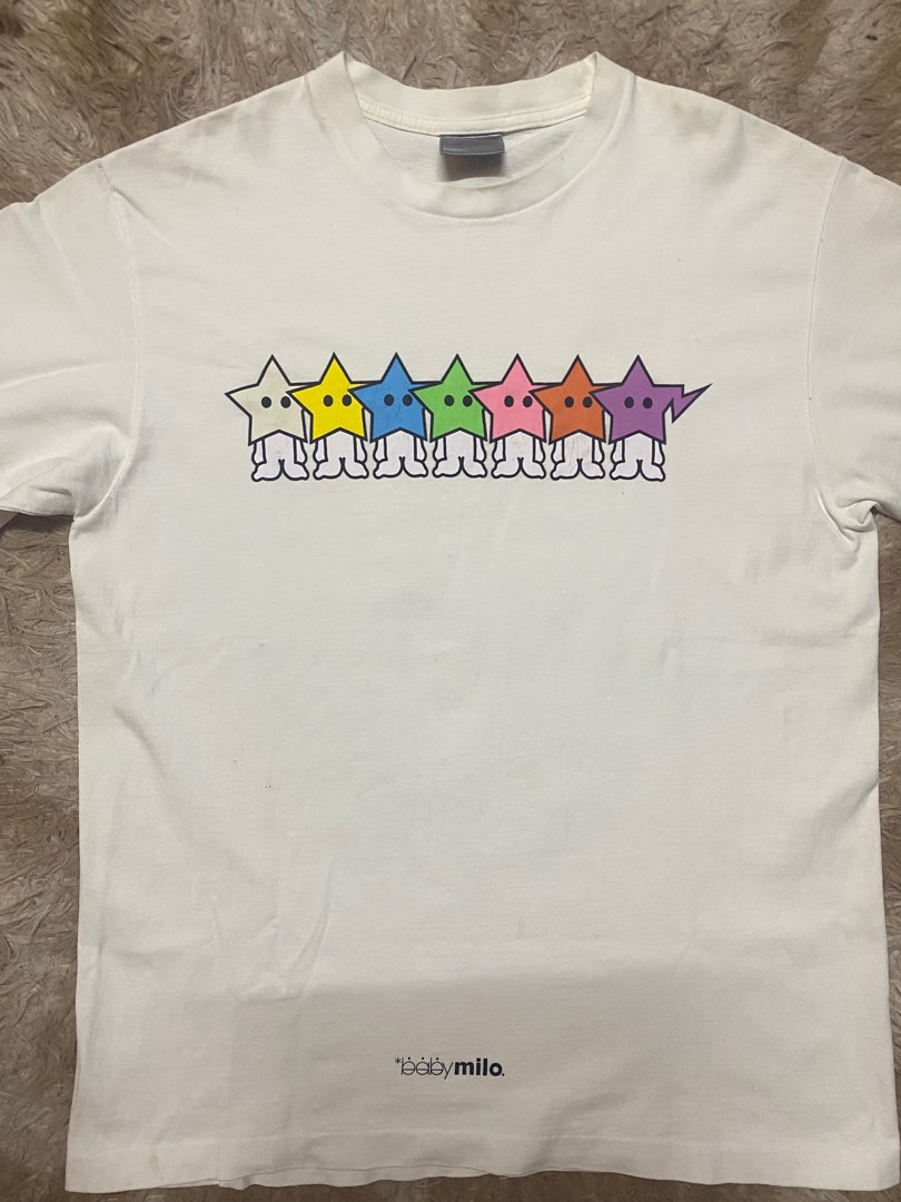 BAPE STAR BABY MILO TSHIRT, Men's Fashion, Tops & Sets, Tshirts & Polo Shirts on Carousell