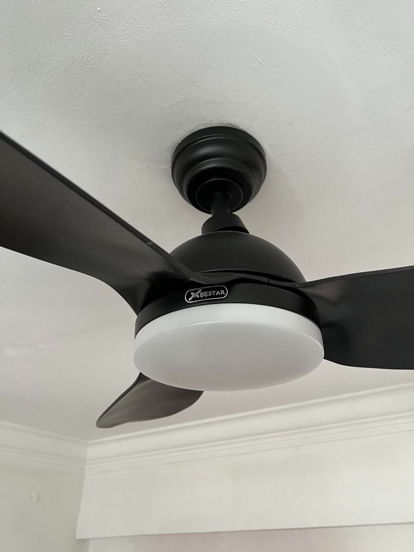 Bestar Raptor 46 inch 3-blade ceiling fan with Tri Color LED lighting ...