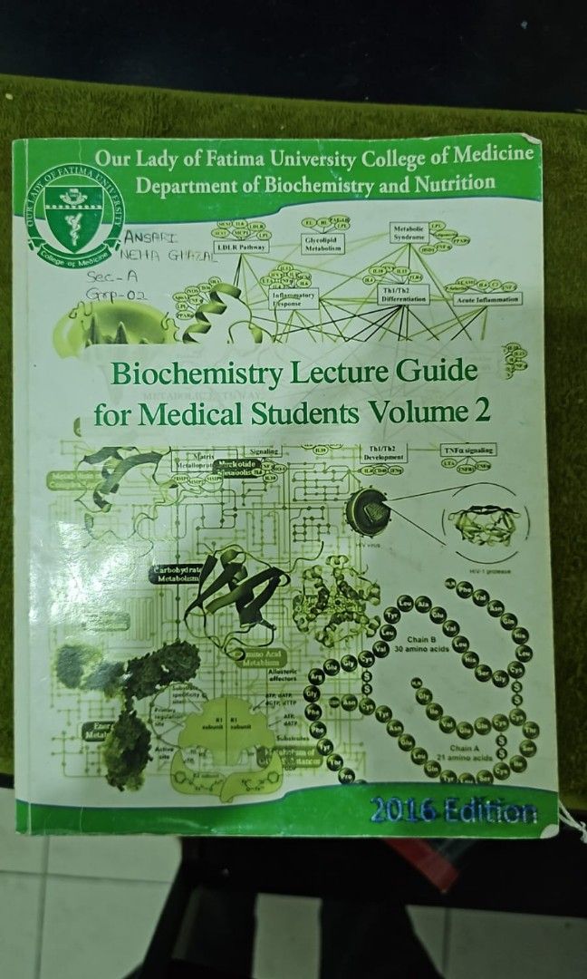 Biochemistry lecture guide part 1,2, Hobbies & Toys, Books & Magazines ...