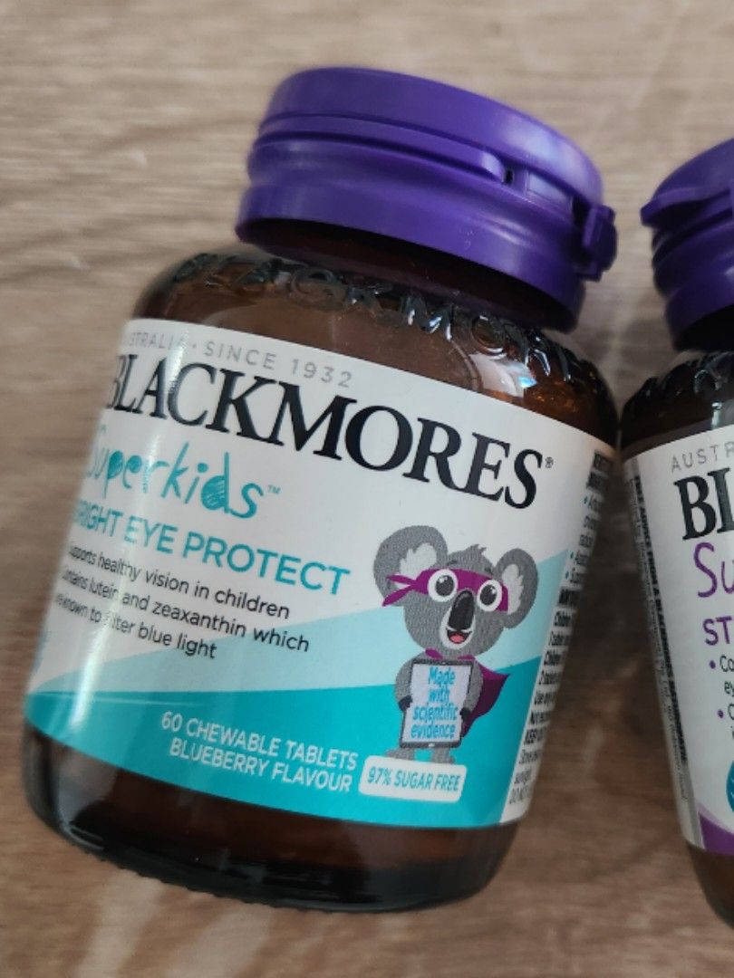 Blackmores Super kids bright eye protect, Health & Nutrition, Health ...