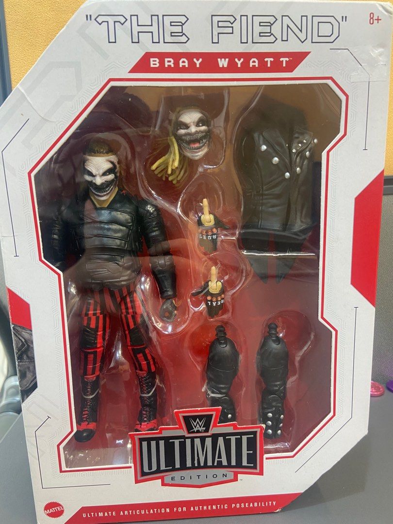 WWE BNIB Bray Wyatt The Fiend Ultimate Edition Mattel Figurine, Hobbies ...