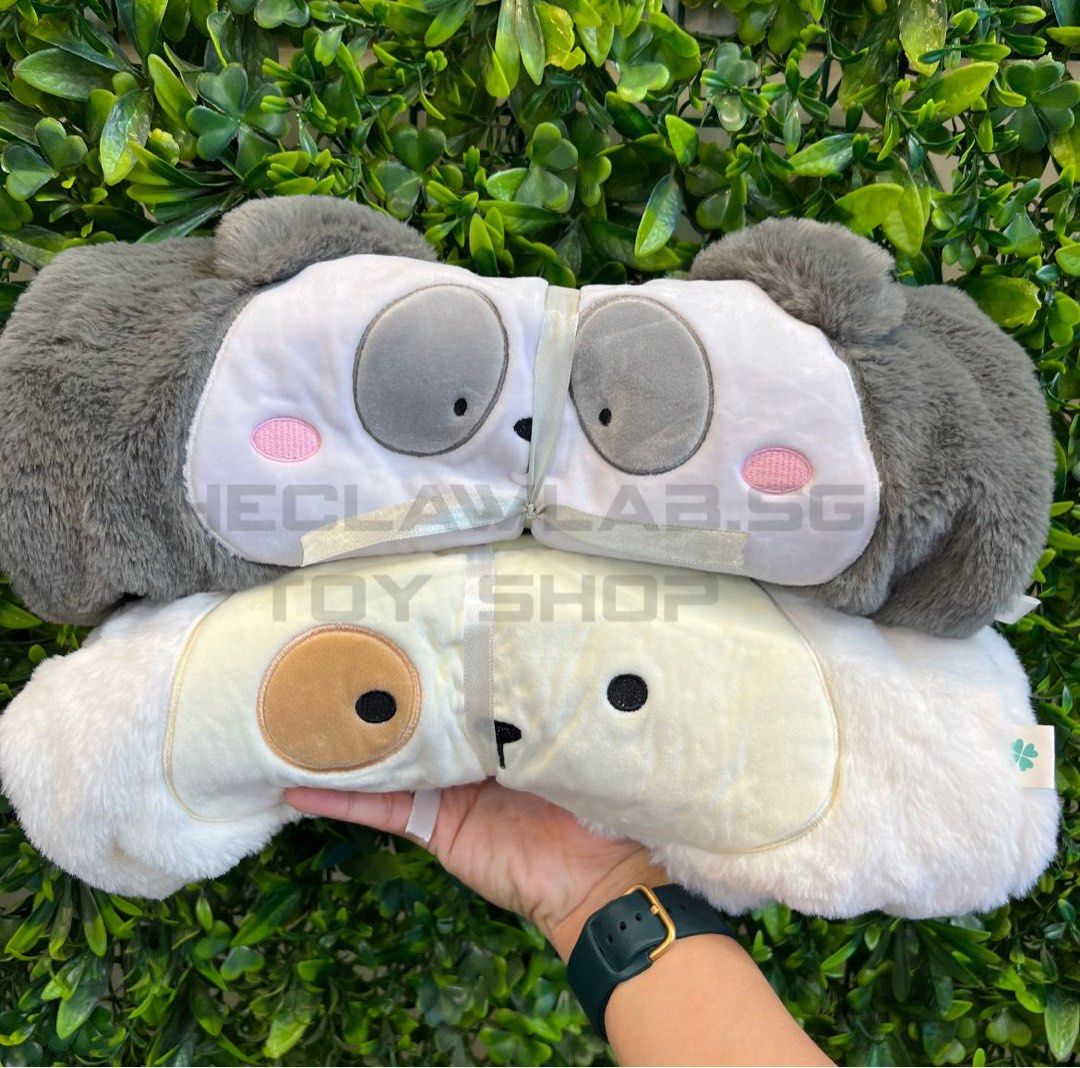 Brand New Fun Claw Cute Fluffy Puffy Shoulder Bag Panda / Dog Tote ...