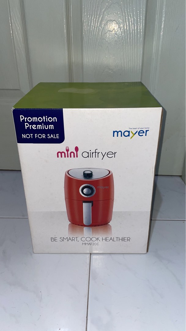 Brand new red 1.7 mini Mayer Air Fryer, TV & Home Appliances, Kitchen ...