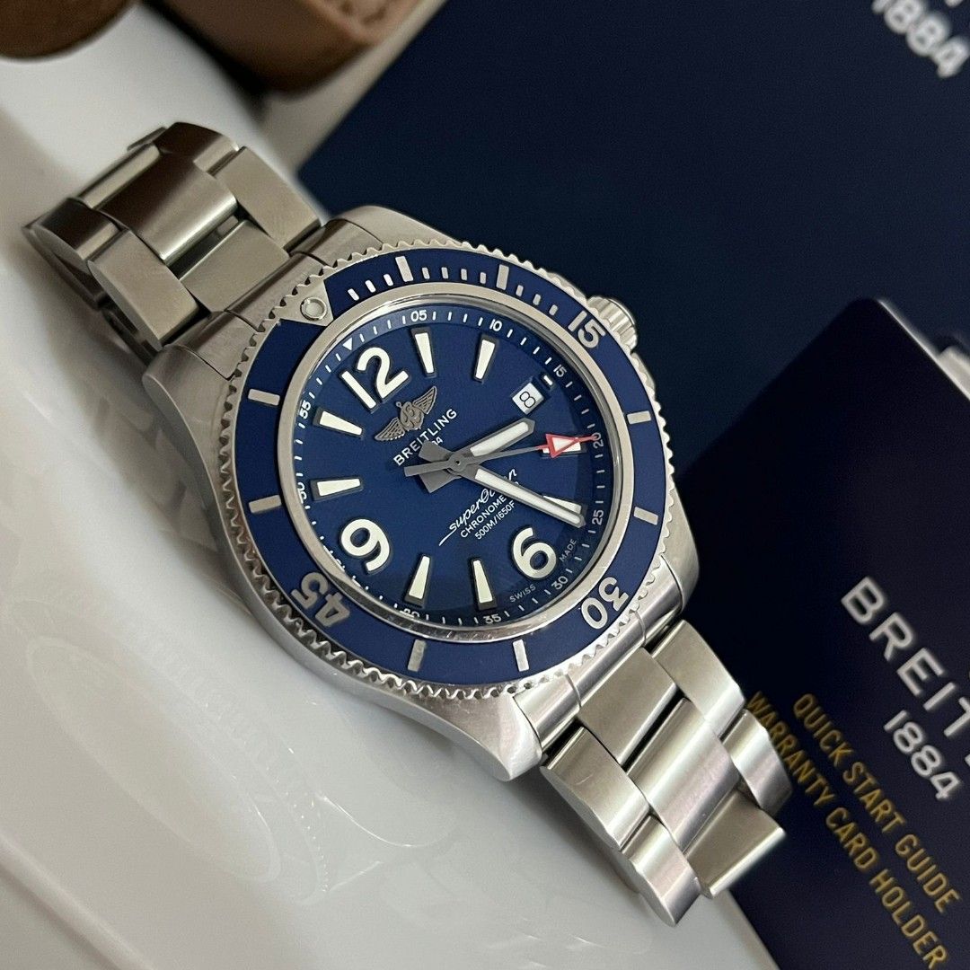 Breitling Superocean blue 42 automatic fullset 500m (2021), Barang ...