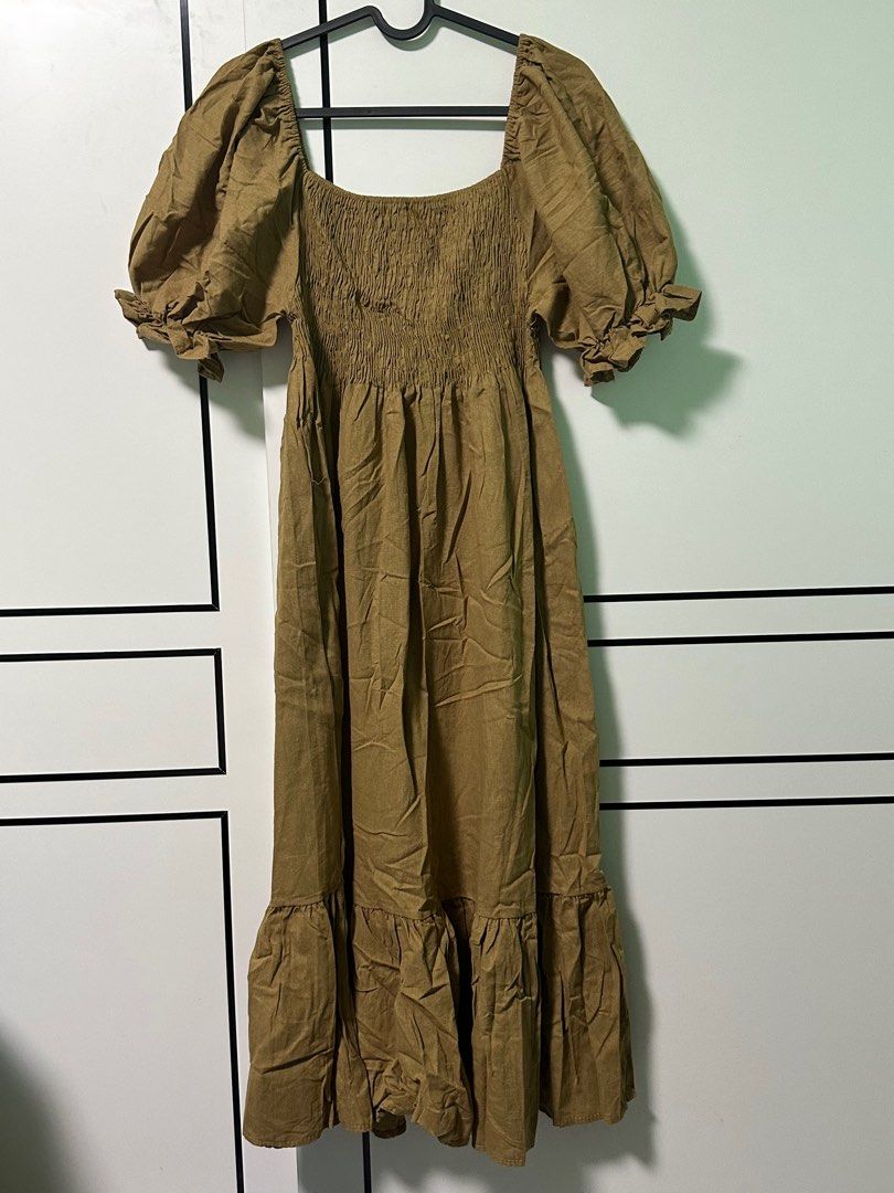 Brown Smock dress, Women's Fashion, Dresses & Sets, Dresses on Carousell