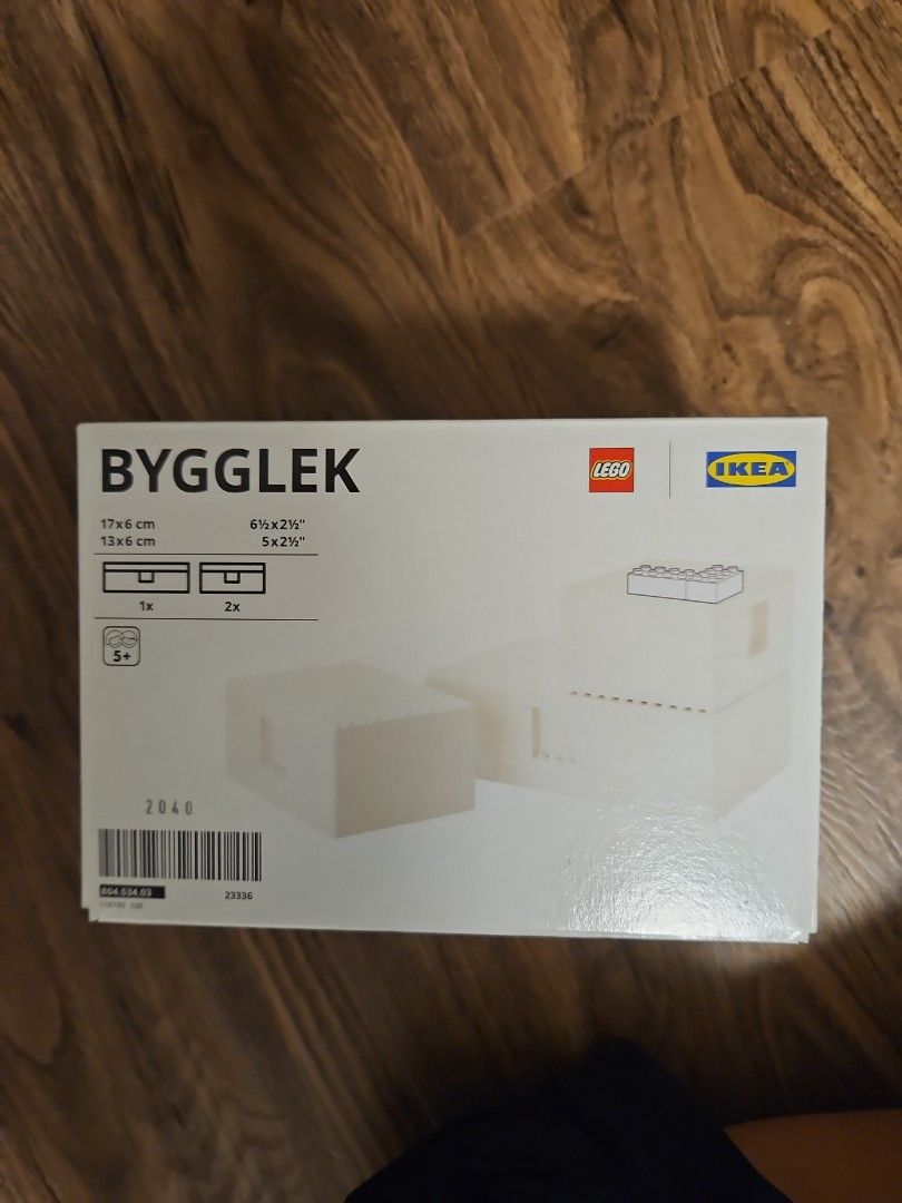 BYGGLEK lego box with lid, Hobbies & Toys, Toys & Games on Carousell