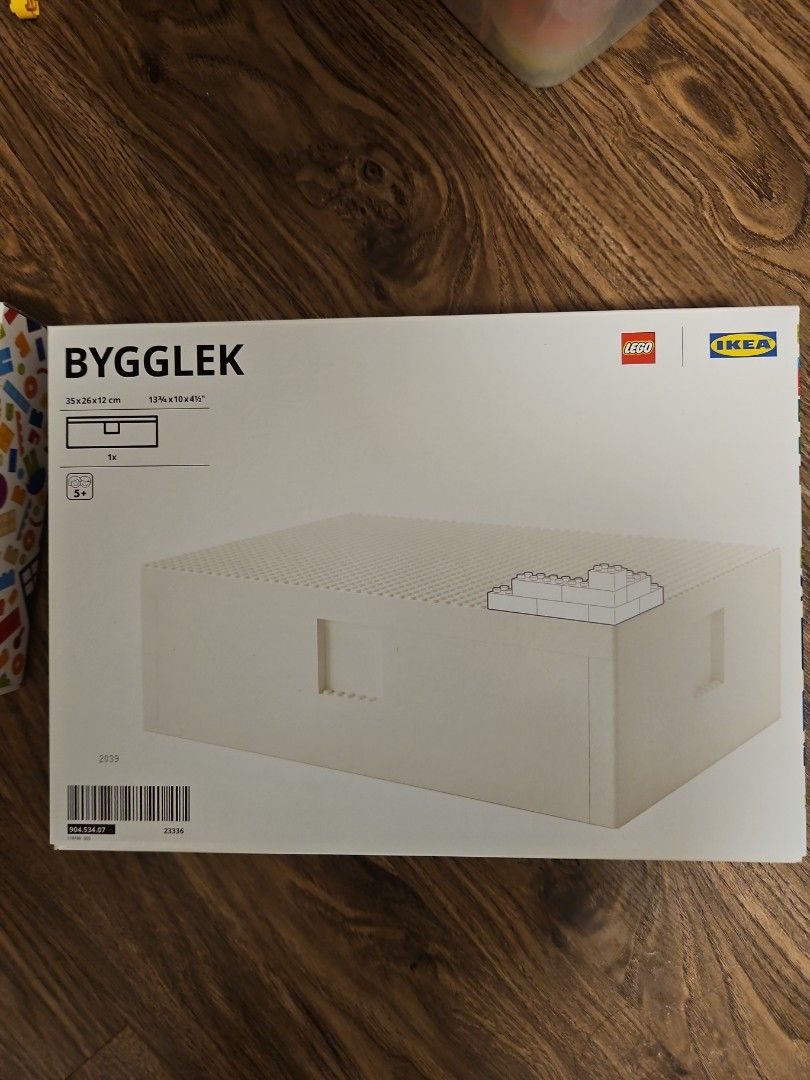 BYGGLEK lego box with lid, Hobbies & Toys, Toys & Games on Carousell