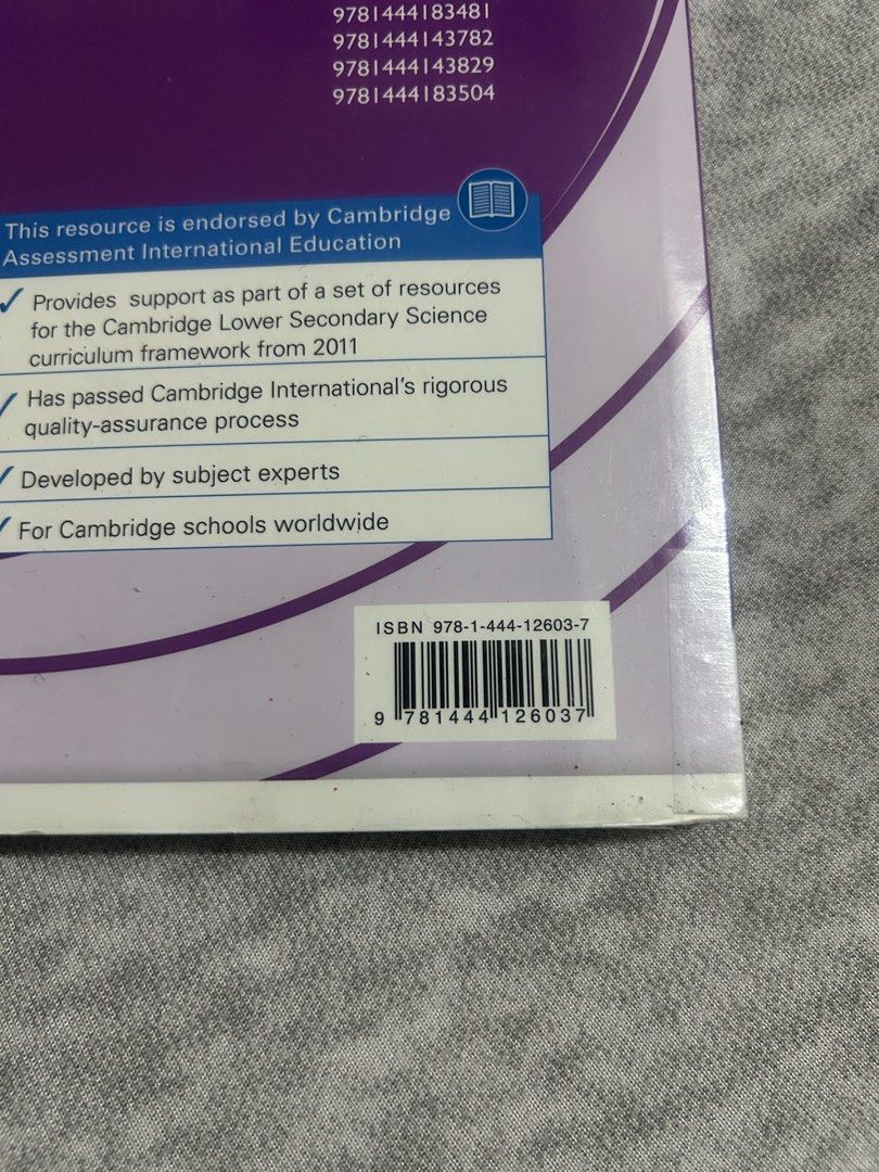 Hodder Cambridge Checkpoint Science Book 1, Hobbies & Toys, Books ...