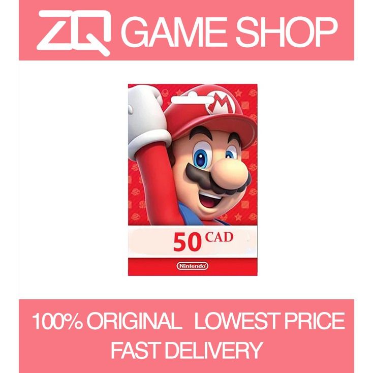 Nintendo switch eshop prepaid code store